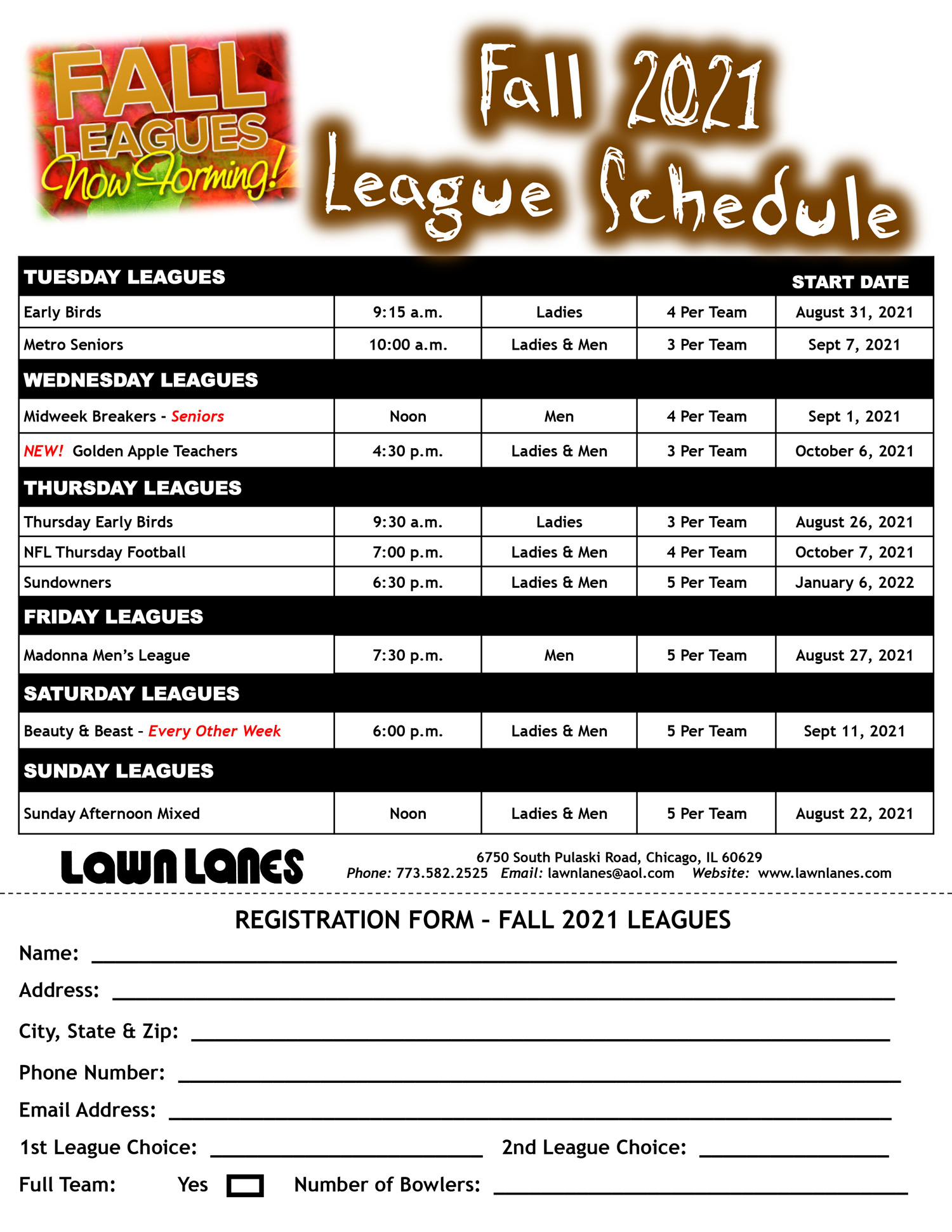 Fall Leagues