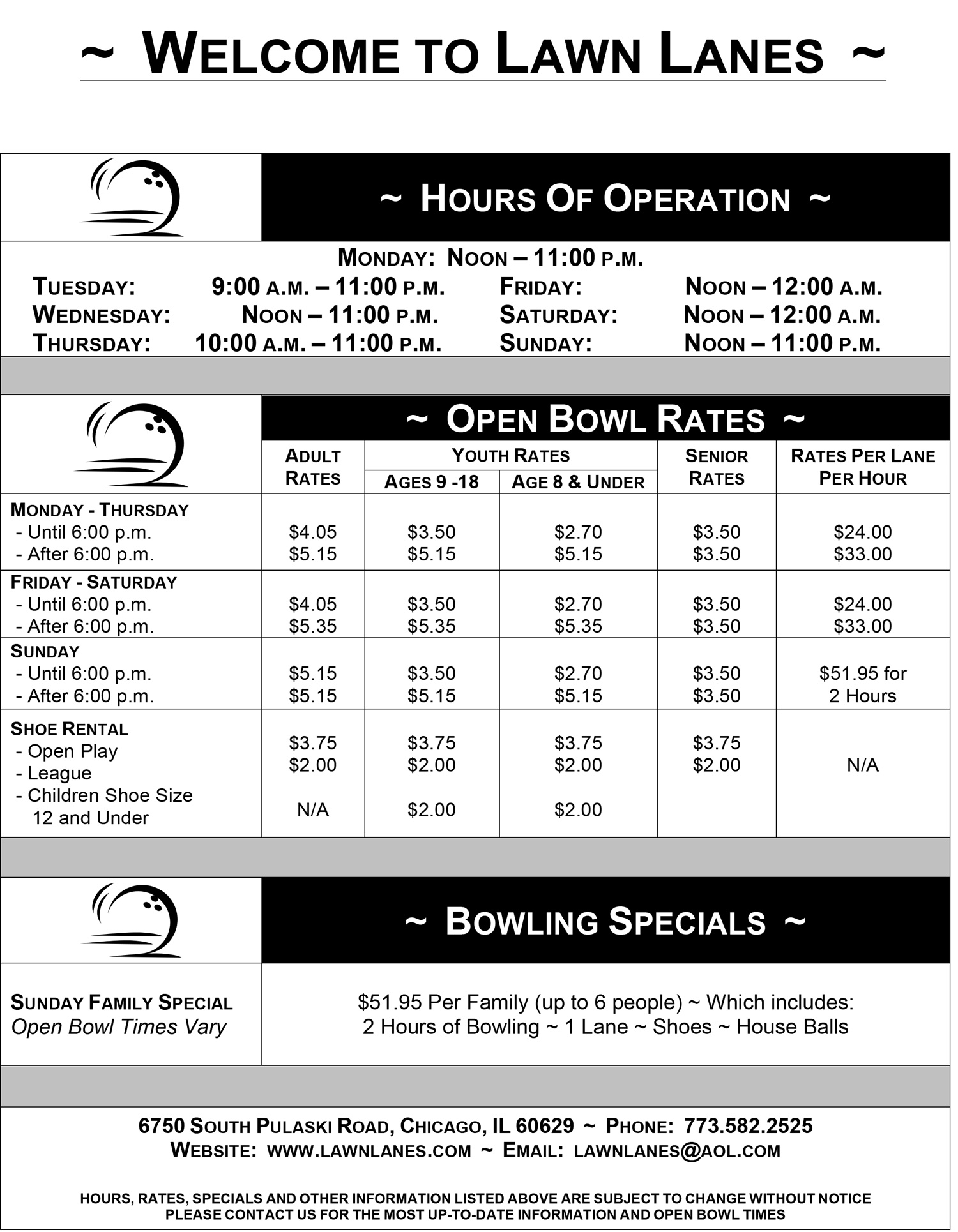 Rates